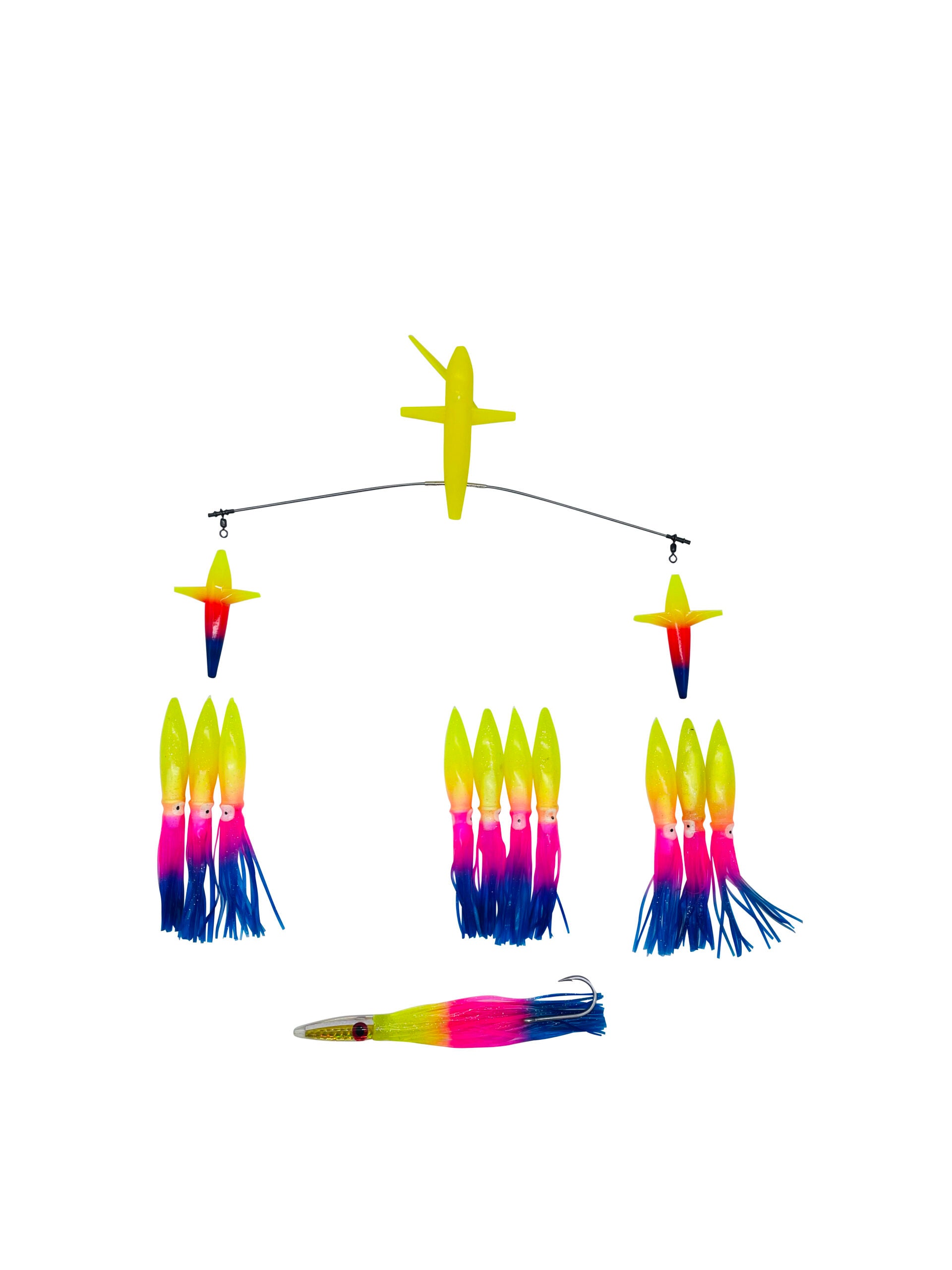 Chatter Lures 19" Side Tracker with 9" Floating Squids – Capitol ...