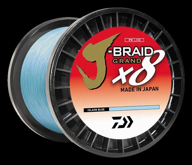 Daiwa J-Braid Grand 8X Braided Fishing Line - Per Yard – Capitol ...