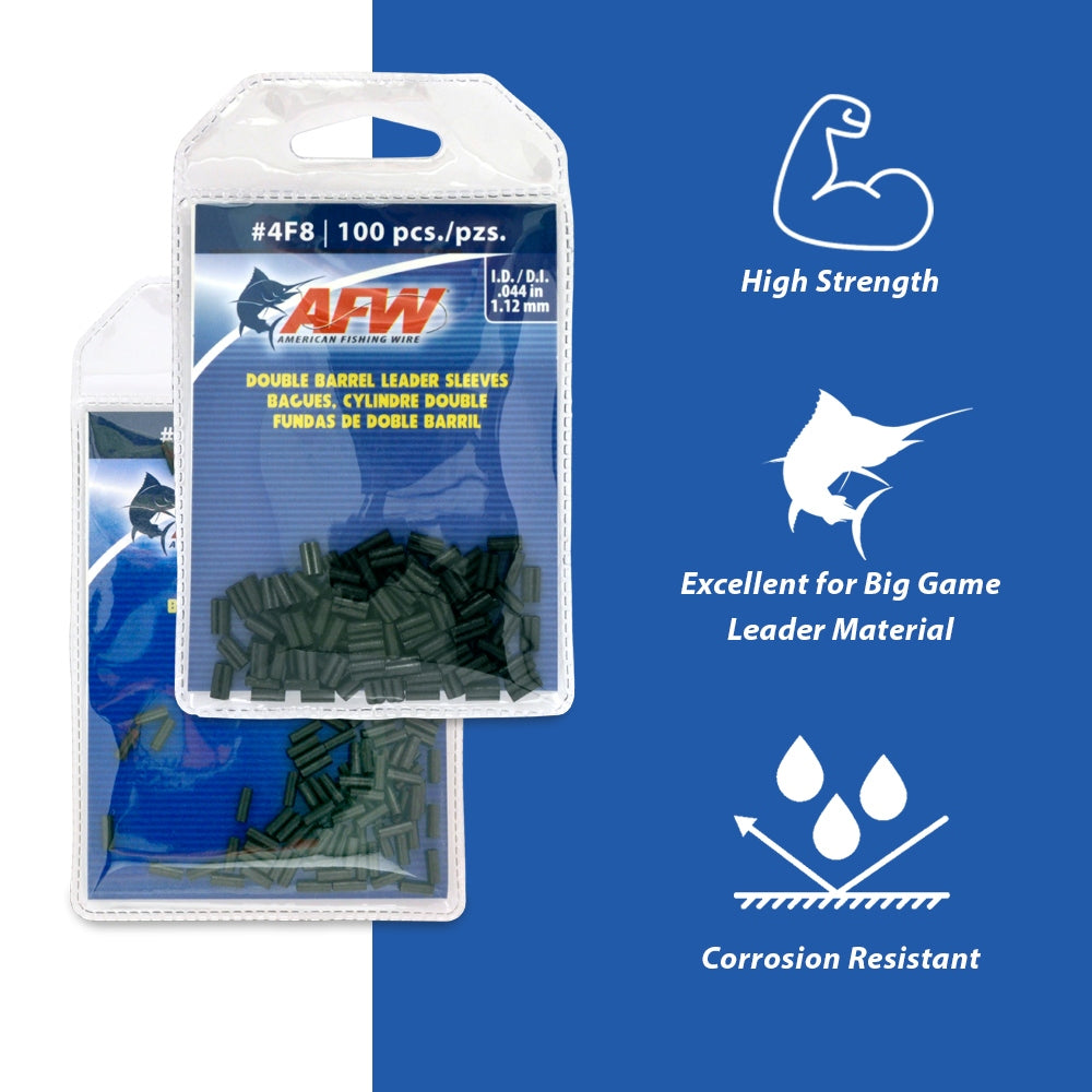 AFW Double Barrel Leader Sleeves – Capitol Fishing Tackle Company