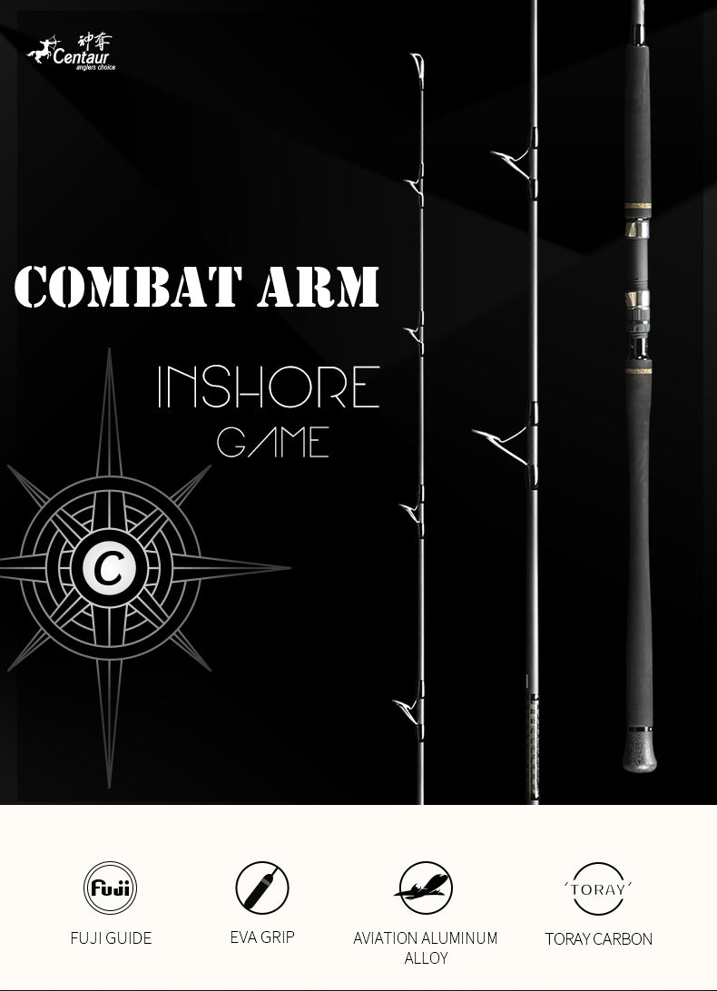 Centaur Combat Arm Inshore Game Popping Rod – Capitol Fishing Tackle ...