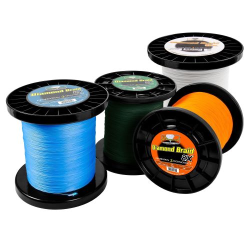 Diamond G3 8x Solid Core Braided Fishing line - Per Yard – Capitol ...